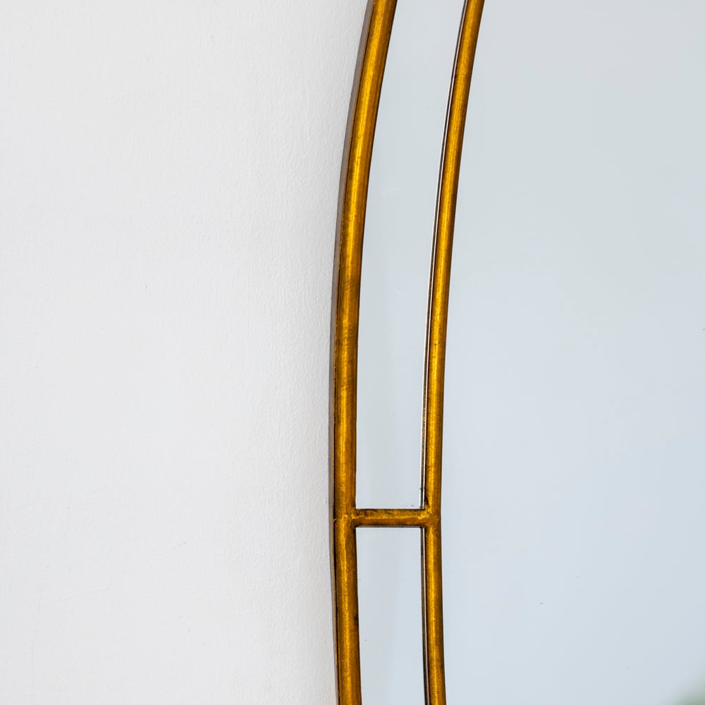 Long Oval Mirror Antique Bronze - Grand Illusions